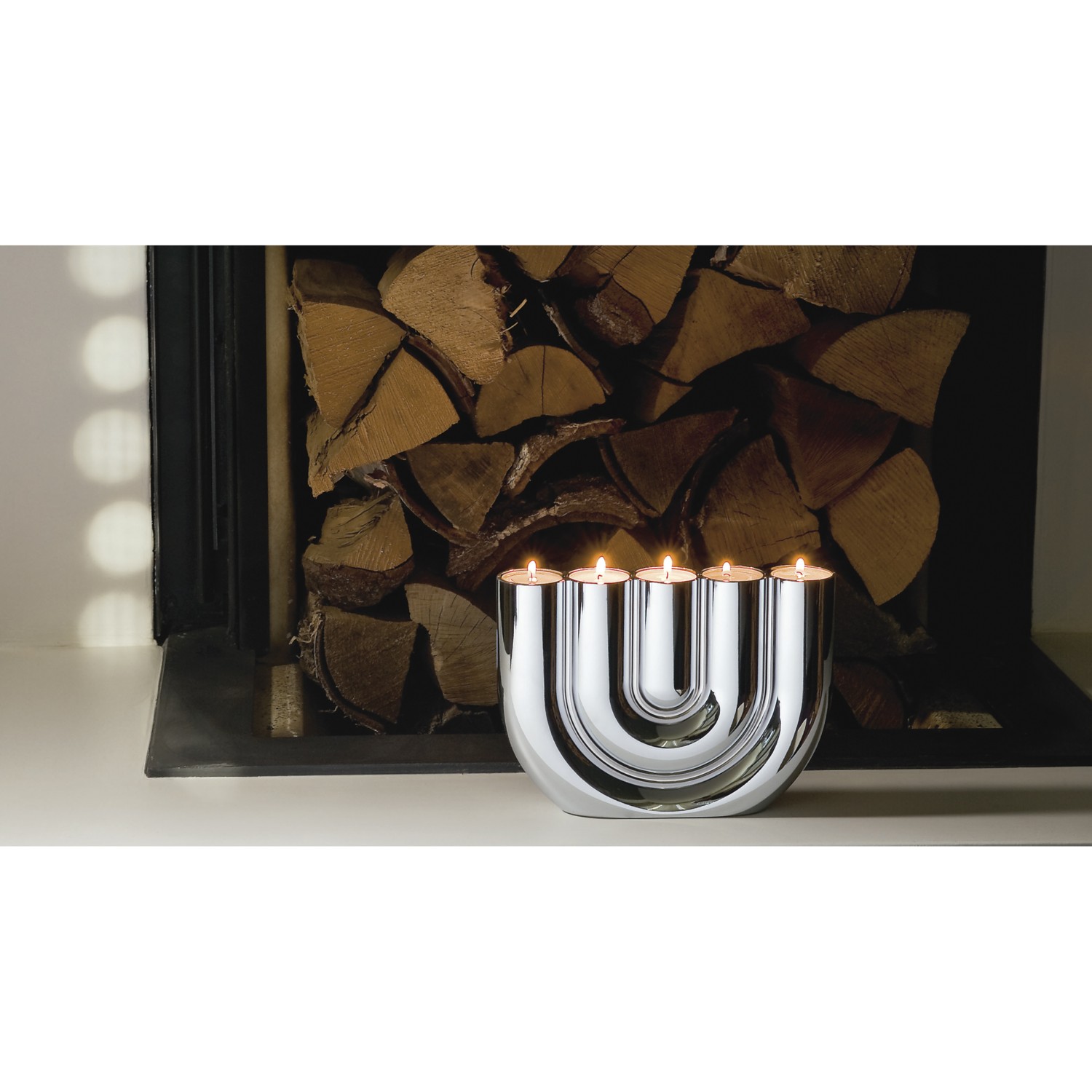 Philippi Teelichthalter Double U Chrom 123137 hier online | im aoshop ...