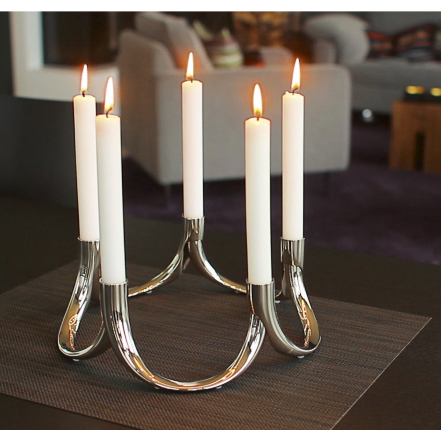 Philippi Kerzenhalter 3er Set BOW Nickel poliert 123126 | im aoshop.de ...