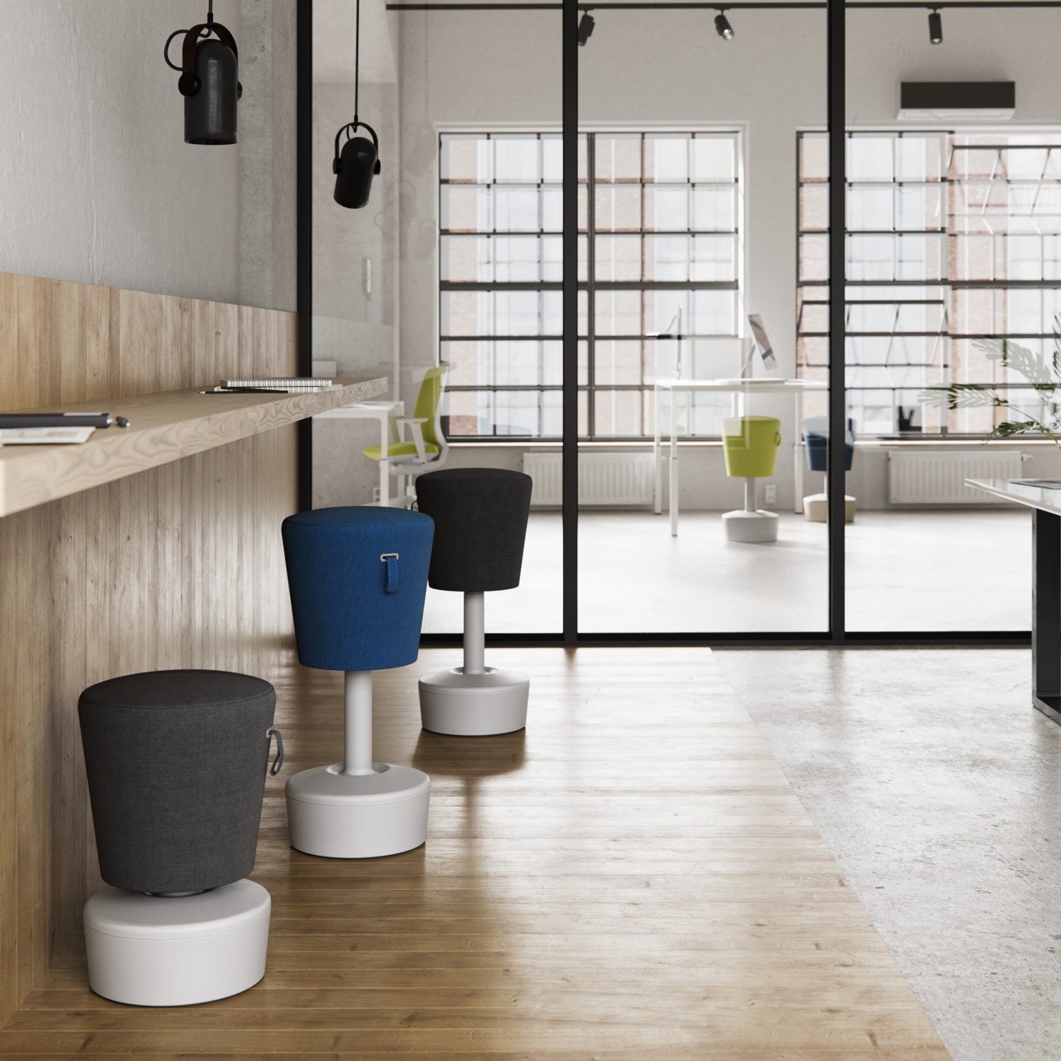 Profim Hocker Steh - Sitzhocker Mickey | Dynamisch und Gut sitzen | im ...